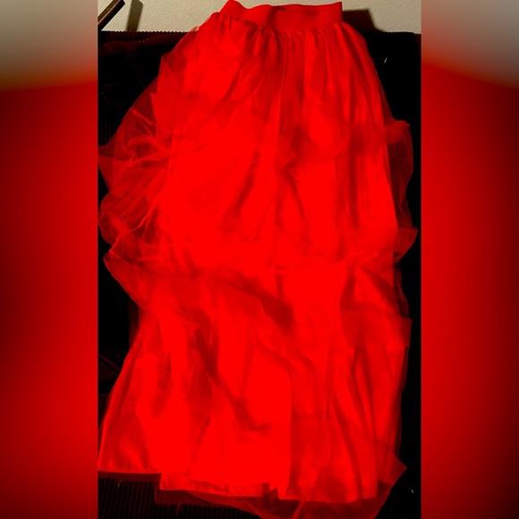 Skirts | Hi Slit Tutu Maxi Dress Tulle Ruffle Mesh Lace Long Skirt ...